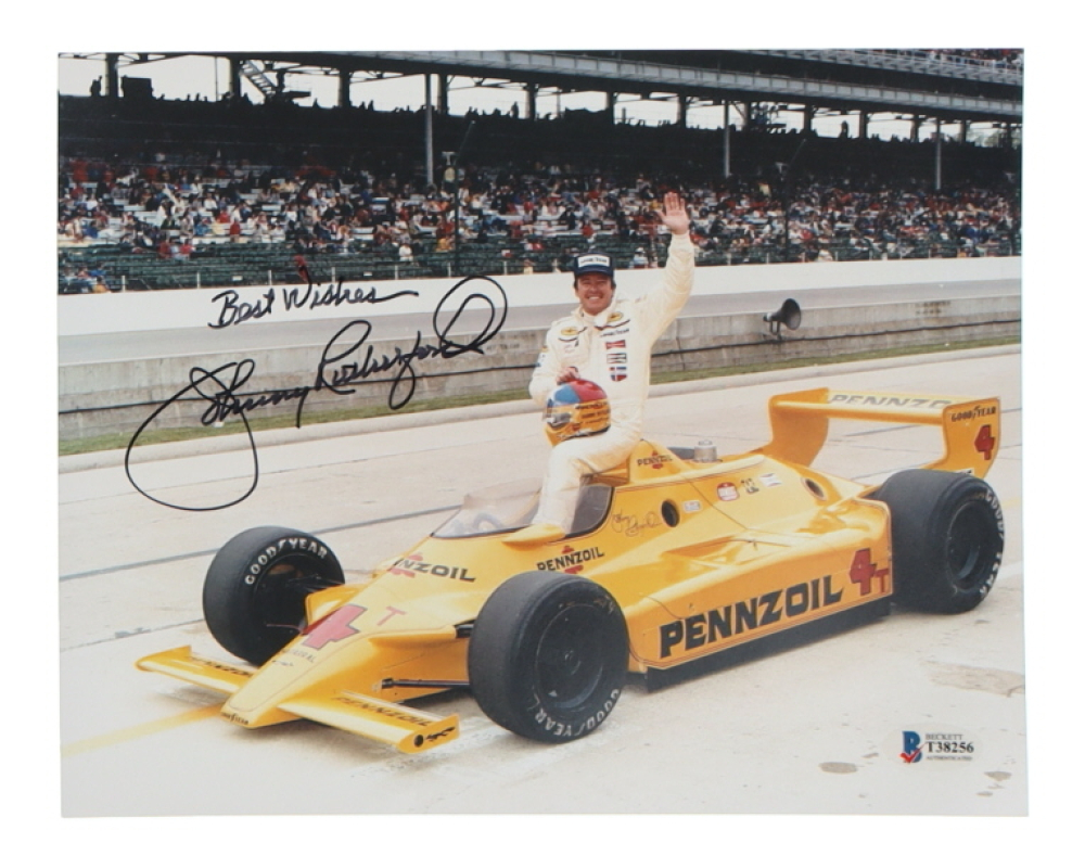Johnny Rutherford Signed 8x10 Photo Inscribed "Best Wishes" (Beckett ...