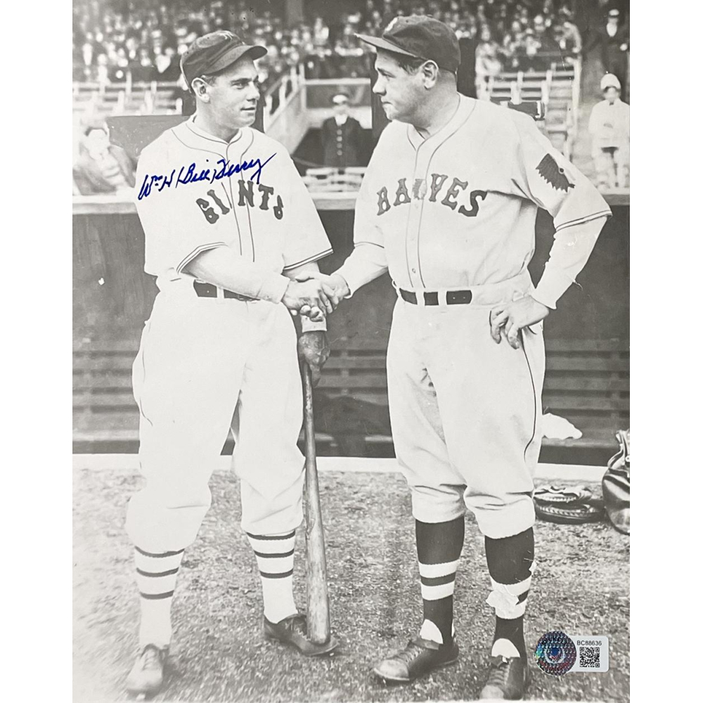"W H" Bill Terry Signed Giants 8x10 Photo (Beckett) | Pristine Auction
