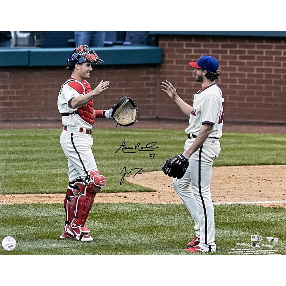 J.T. Realmuto & Aaron Nola Signed Phillies 16x20 Photo (MLB & Fanatics ...