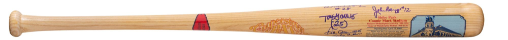 Cooperstown Shibe Park Baseball Bat Signed by (9) Frank Thomas, Tony ...