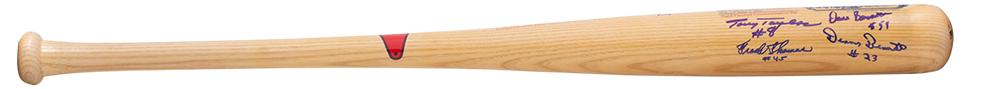 Cooperstown Shibe Park Baseball Bat Signed by (9) Frank Thomas, Tony ...