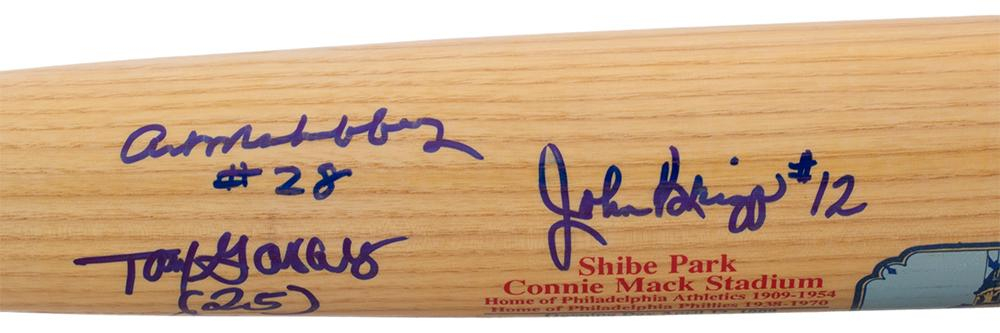 Cooperstown Shibe Park Baseball Bat Signed by (9) Frank Thomas, Tony ...
