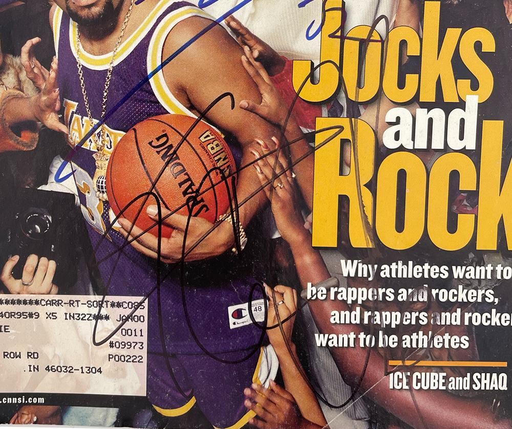 Shaquille O'Neal and Ice Cube Signed 1999 Sports Illustrated Magazine ...