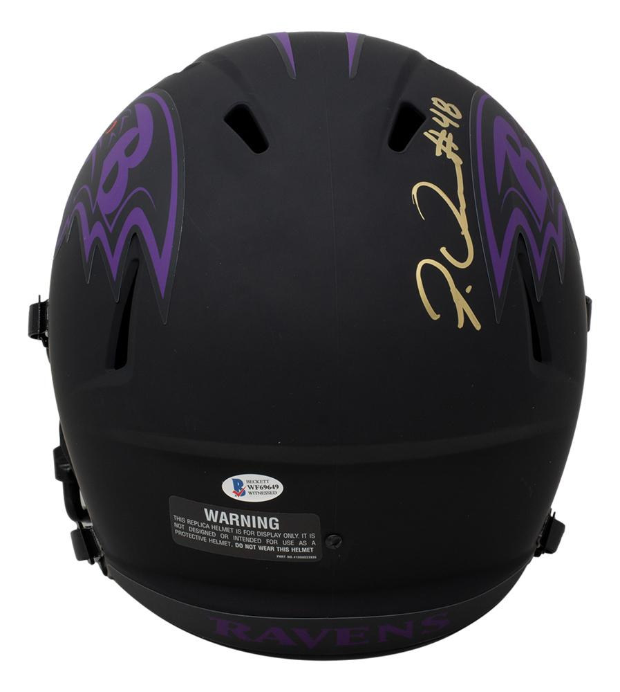 Patrick Queen Signed Ravens Full-Size Eclipse Alternate Speed Helmet ...