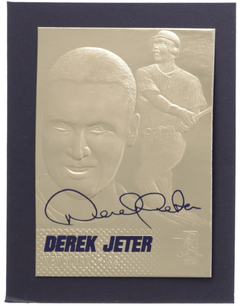 Derek Jeter 2004 Merrick Mint Sculptured 23KT Gold Card | Pristine Auction