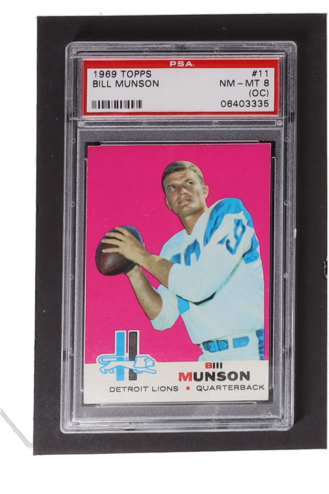 Bill Munson 1969 Topps #11 (PSA 8) (OC) | Pristine Auction