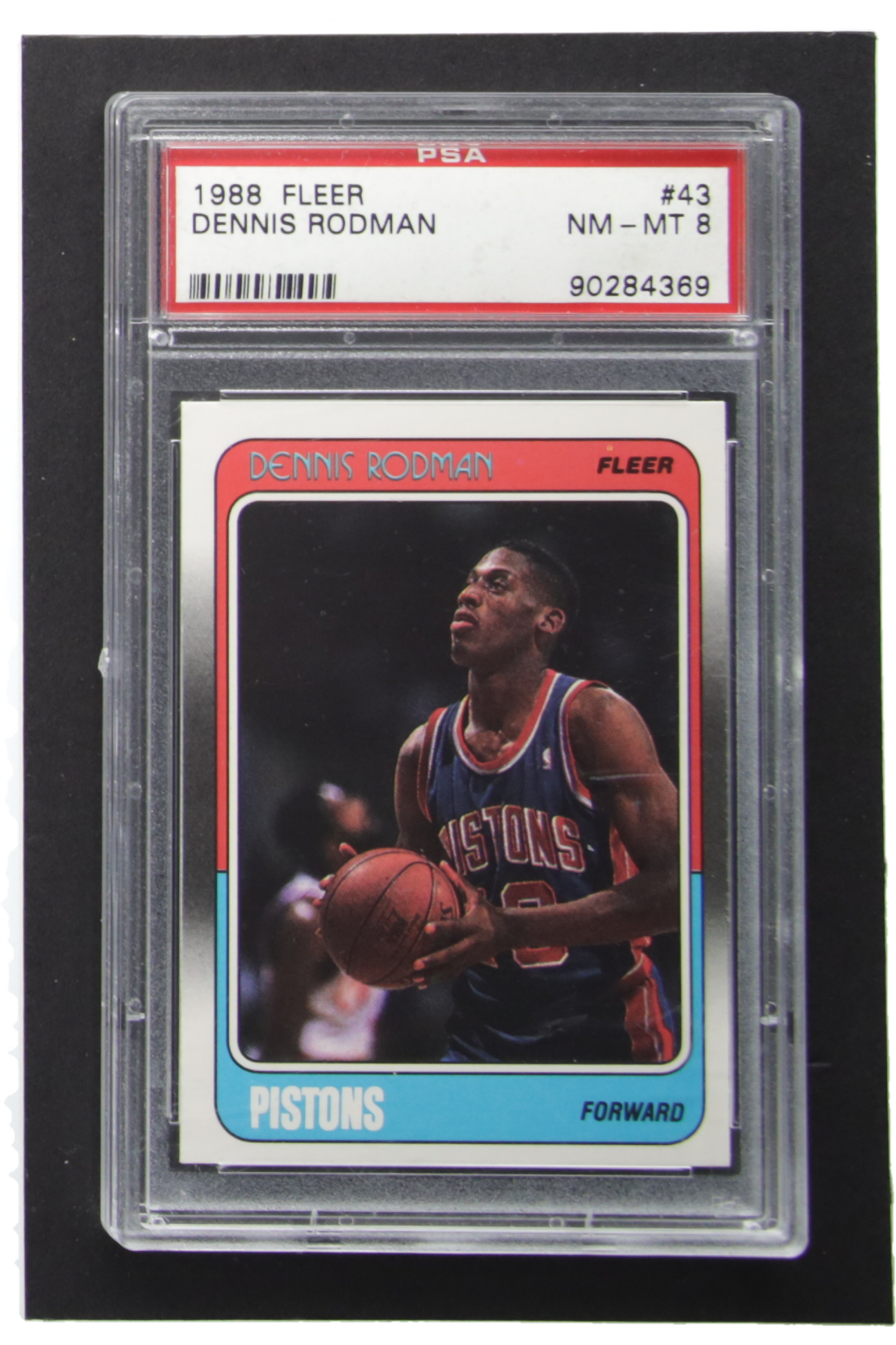 Dennis Rodman 1988-89 Fleer #43 RC (PSA 8) | Pristine Auction