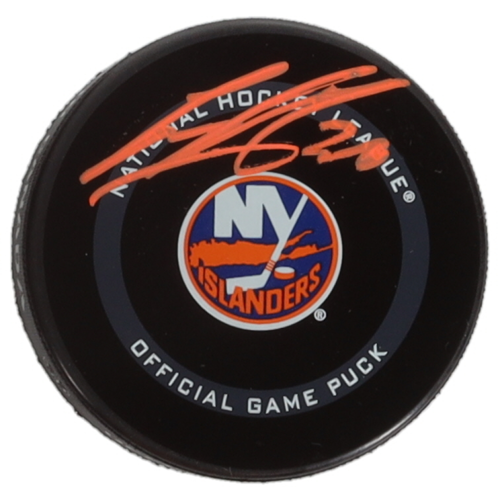 Ilya Sorokin Signed Islanders Logo Hockey Puck (PSA) | Pristine Auction