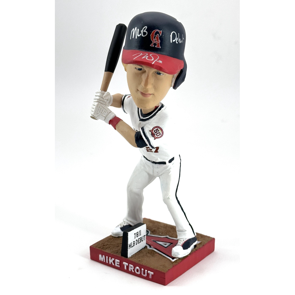 Mike Trout Signed Bobblehead Inscribed "MLB Debut" (MLB) | Pristine Auction
