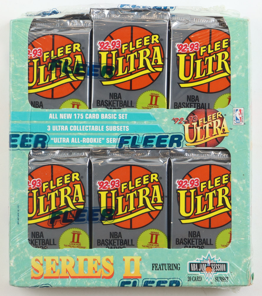 1992-93 Fleer Ultra Series 2 Basketball Jumbo Box with (36) Packs ...