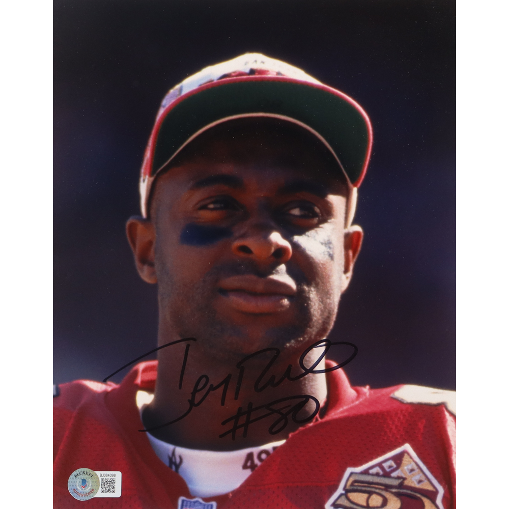 Jerry Rice Signed 8x10 Photo (Beckett) | Pristine Auction