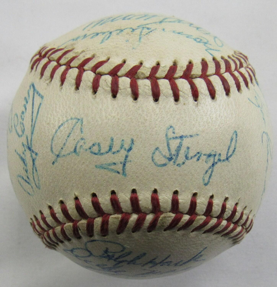 1959 Yankees Baseball Signed By (29) others With Mickey Mantle, Elston ...