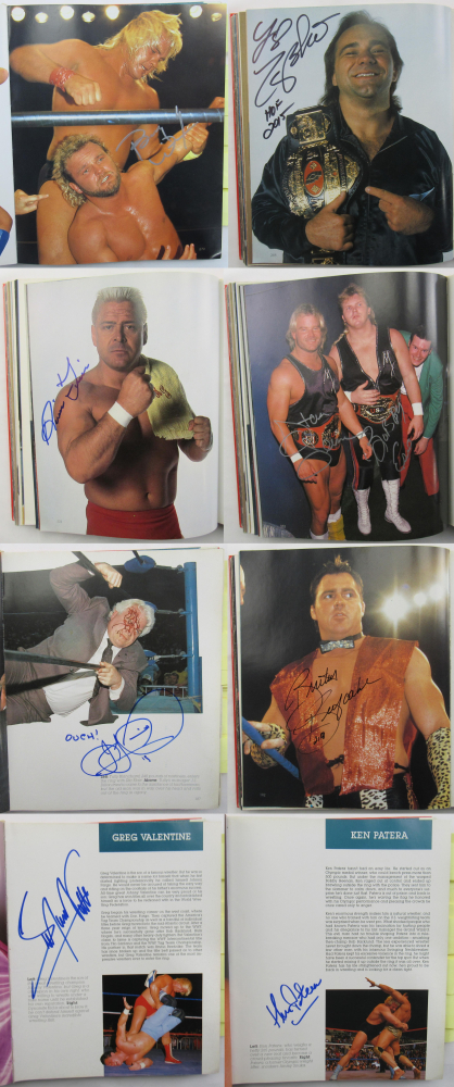 WWE/WWF Hardcover Book Hand Signed By (56) With Ted Dibiase, Jerry ...