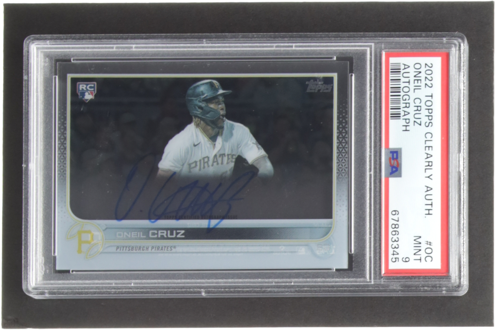 Oneil Cruz 2022 Topps Clearly Authentic Autographs #CAAOC (PSA 9 ...