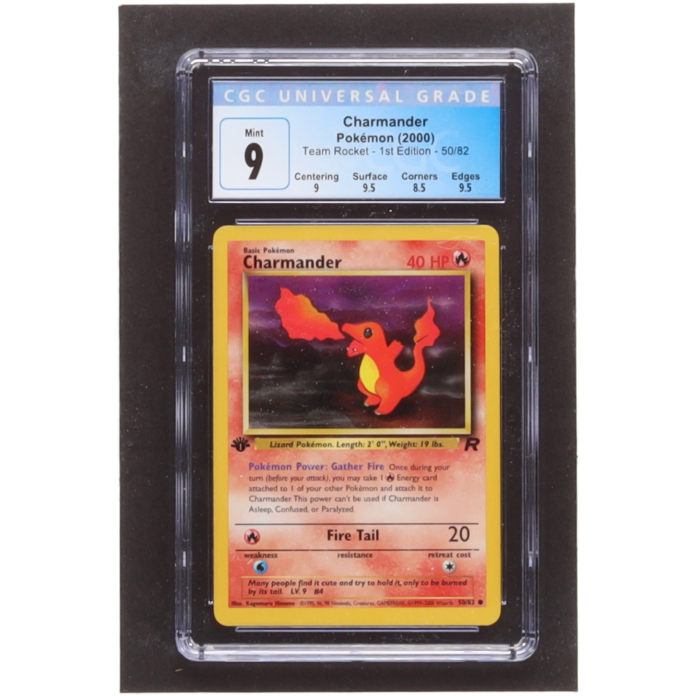 Charmander 2000 Pokemon Team Rocket #50 (CGC 9) | Pristine Auction