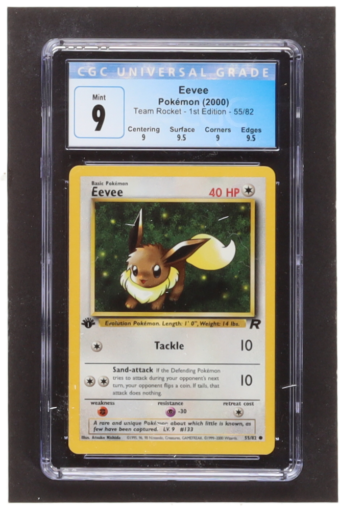 Eevee 2000 Pokemon Team Rocket #55 (CGC 9) | Pristine Auction