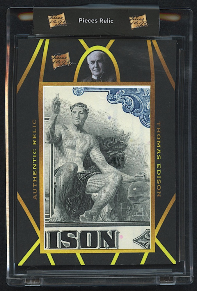 Thomas Edison 2022 Pieces of the Past Authentic Jumbo Relic #12 ...