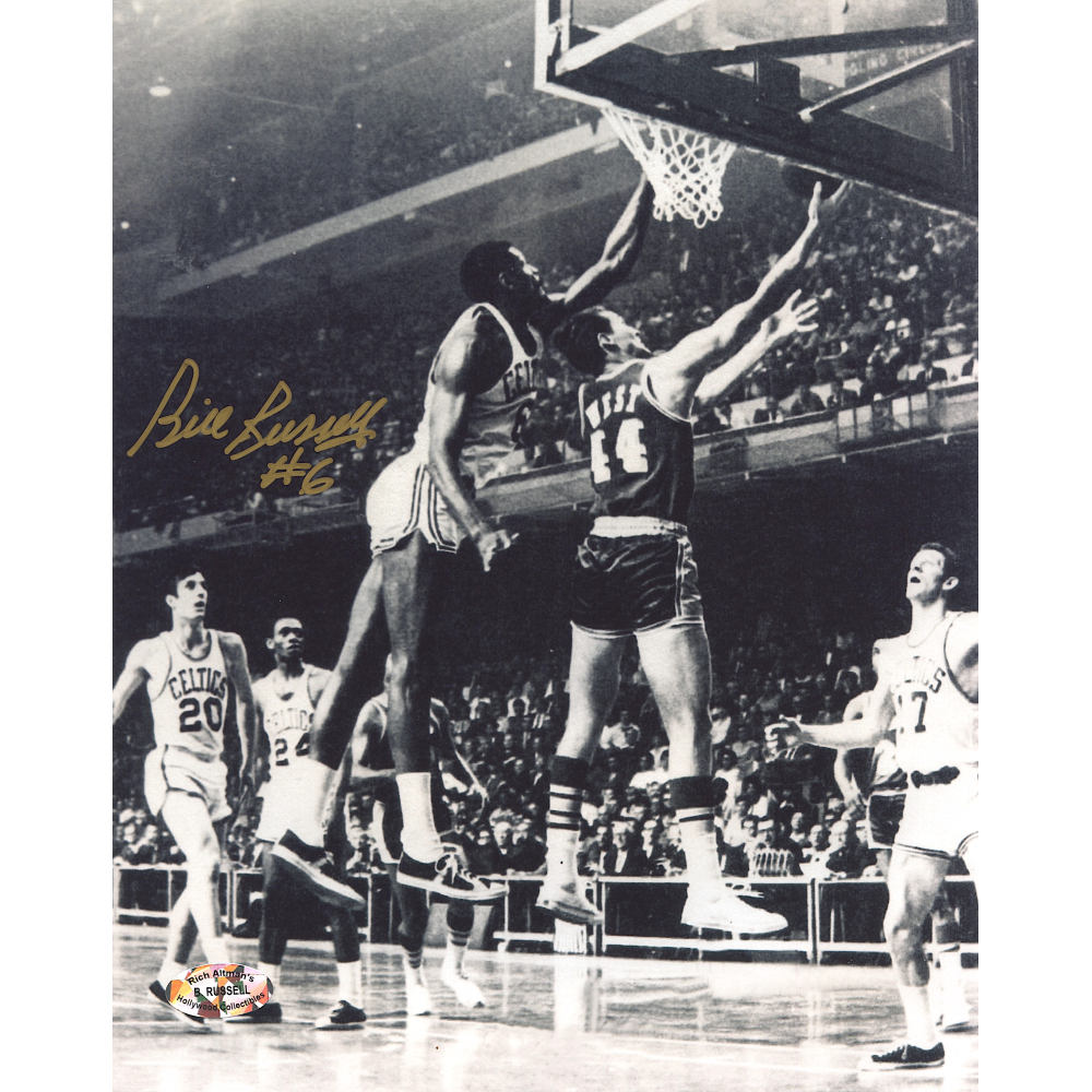 Bill Russell Signed Celtics 8x10 Photo Inscribed "#6" (Russell Hologram ...