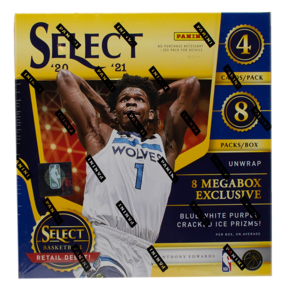 2020-21 Panini Select NBA Basketball Mega Box with (8) Packs | Pristine ...