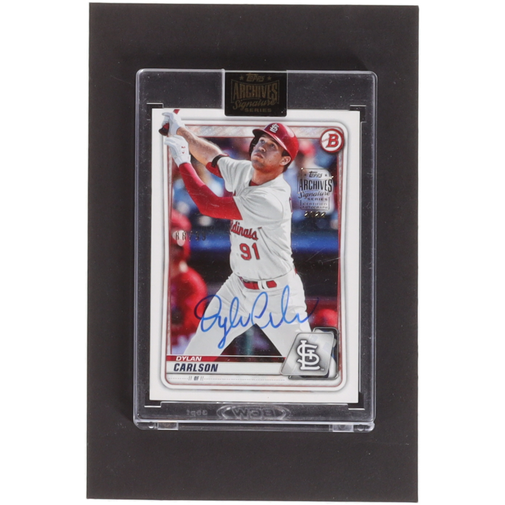 Dylan Carlson 2022 Topps Archives Signature Series Dylan Carlson #TBA ...