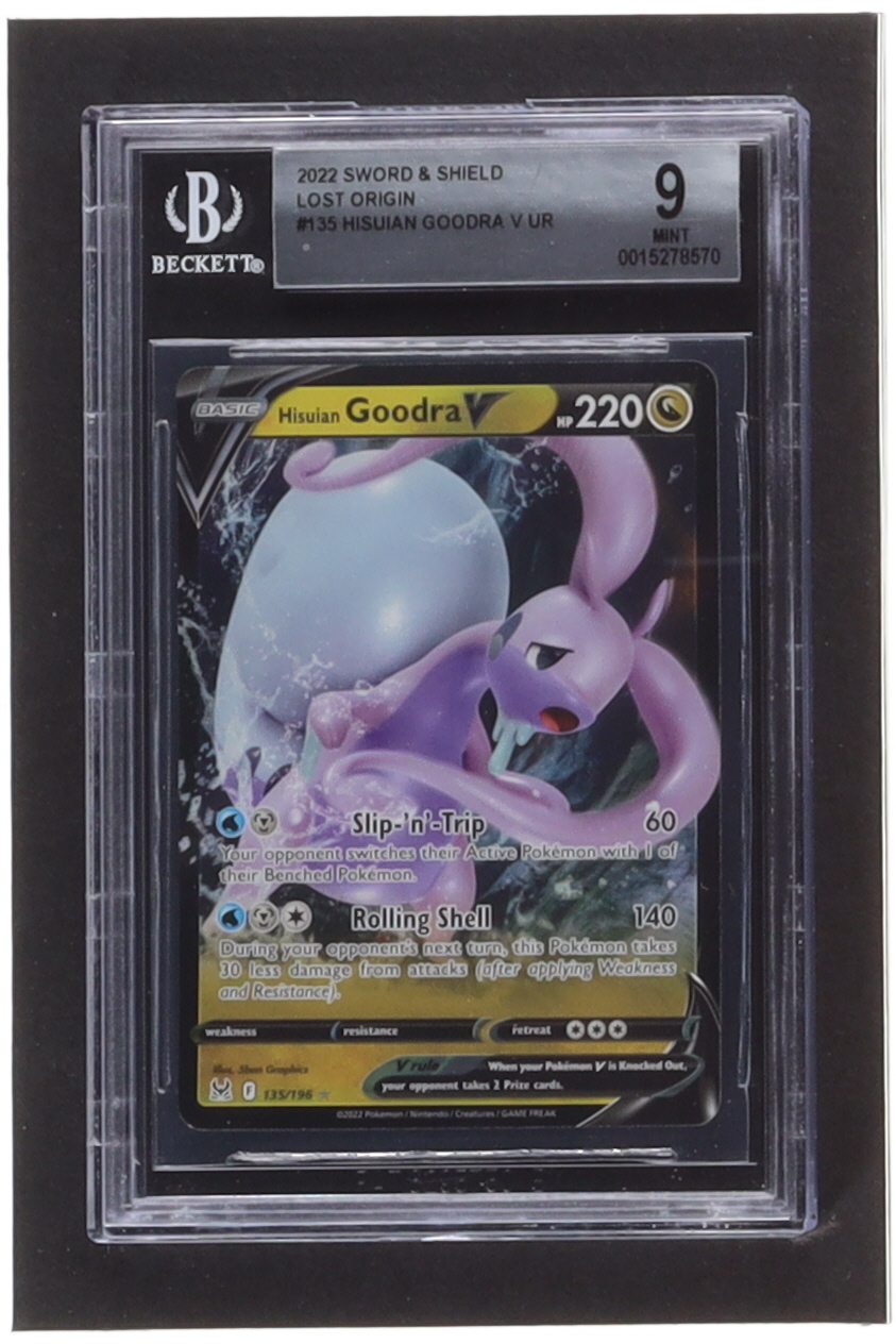 Hisuian Goodra V 2022 Pokemon Sword and Shield Lost Origin #135 (BGS 9 ...