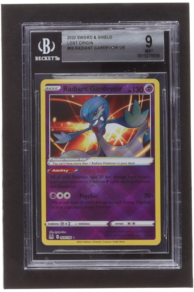 Radiant Gardevoir 2022 Pokemon Sword and Shield Lost Origin #69 (BGS 9 ...