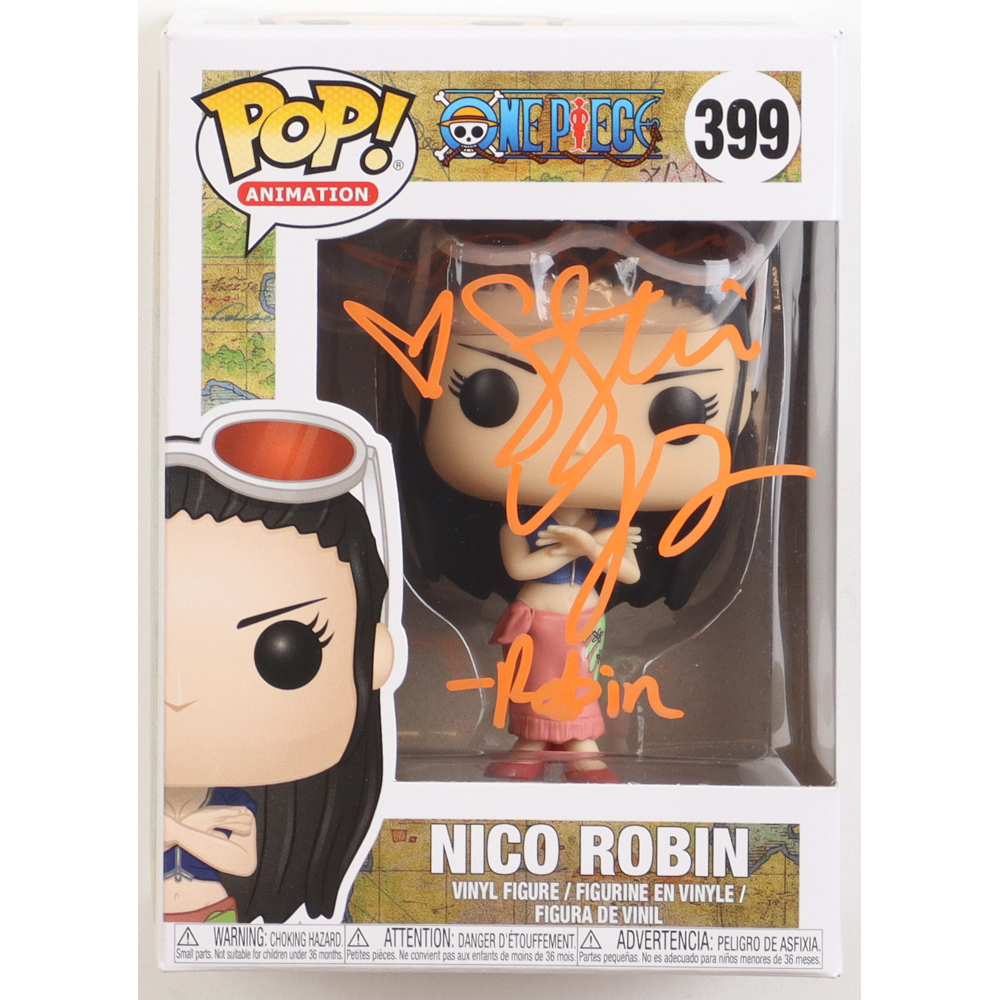 Stephanie Young Signed "One Piece" #399 Nico Robin Funko Pop! Vinyl ...