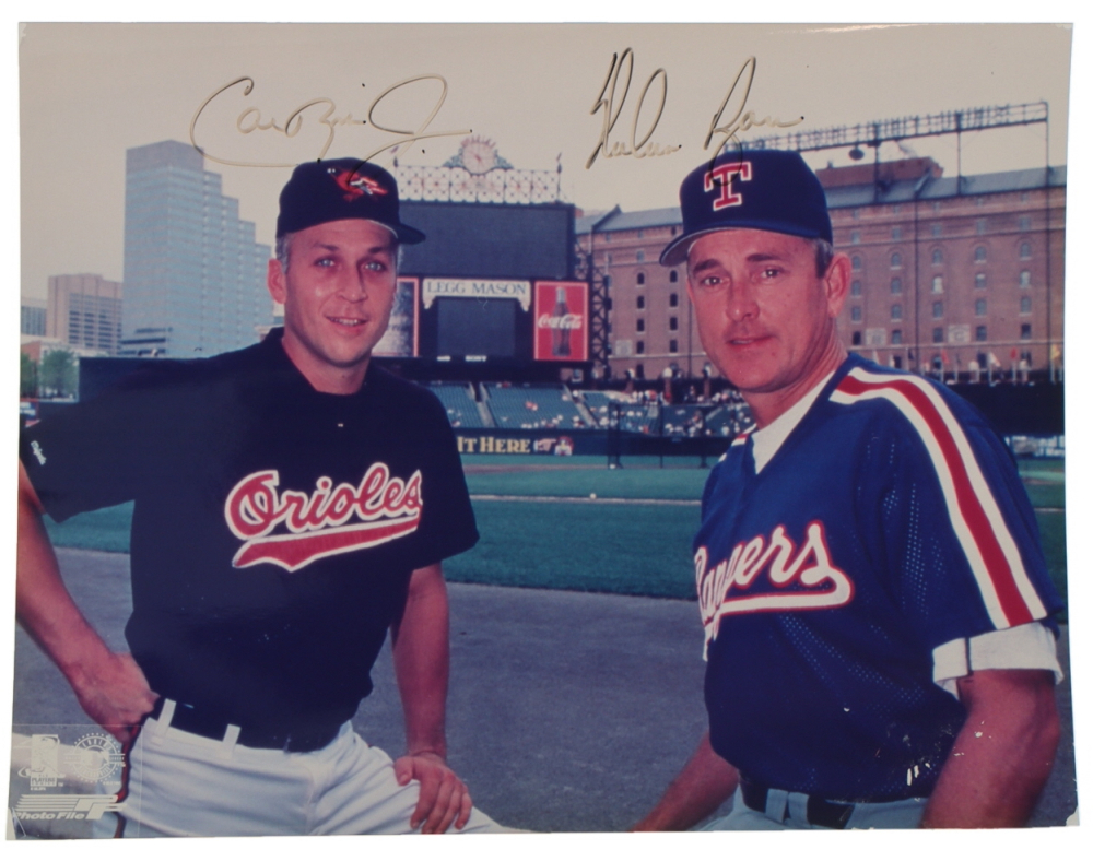 Cal Ripken Jr. & Nolan Ryan Signed 8x10 Photo (JSA) | Pristine Auction