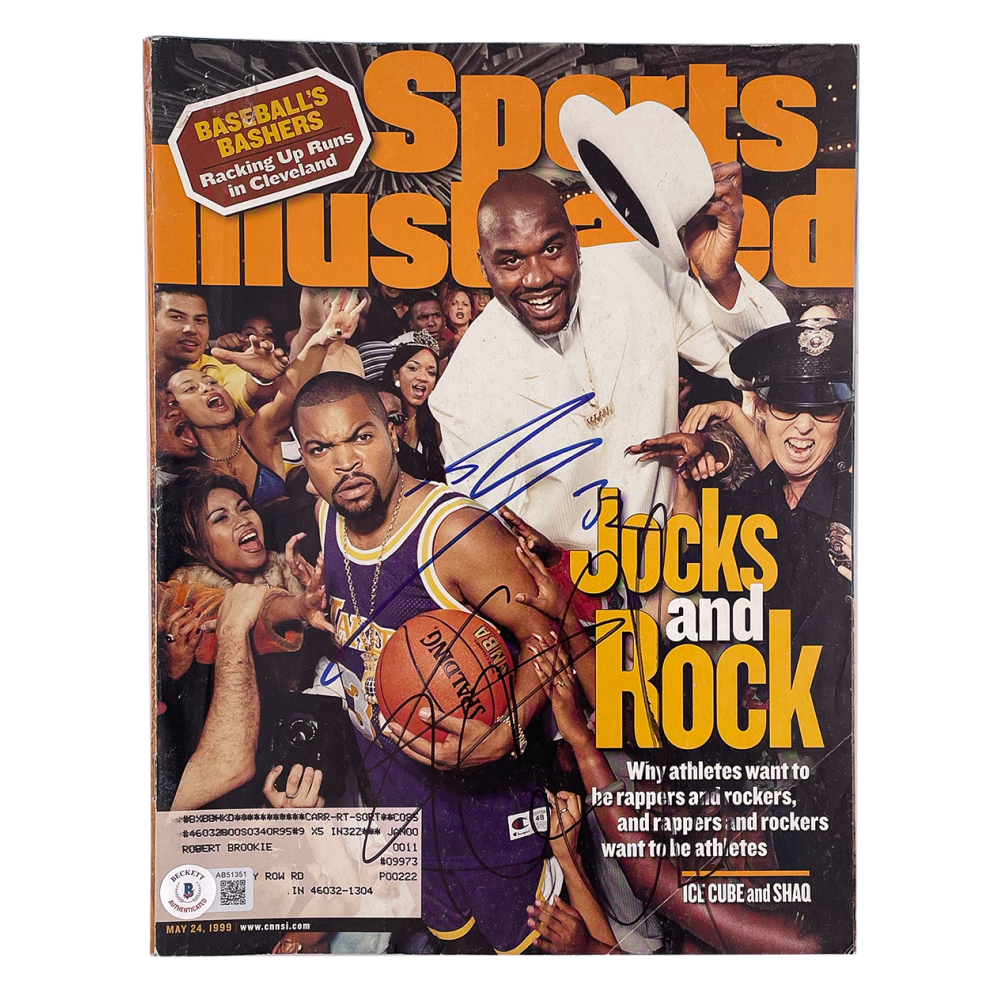 Shaquille O'Neal & Ice Cube Signed 1999 "Sports Illustrated" Magazine ...