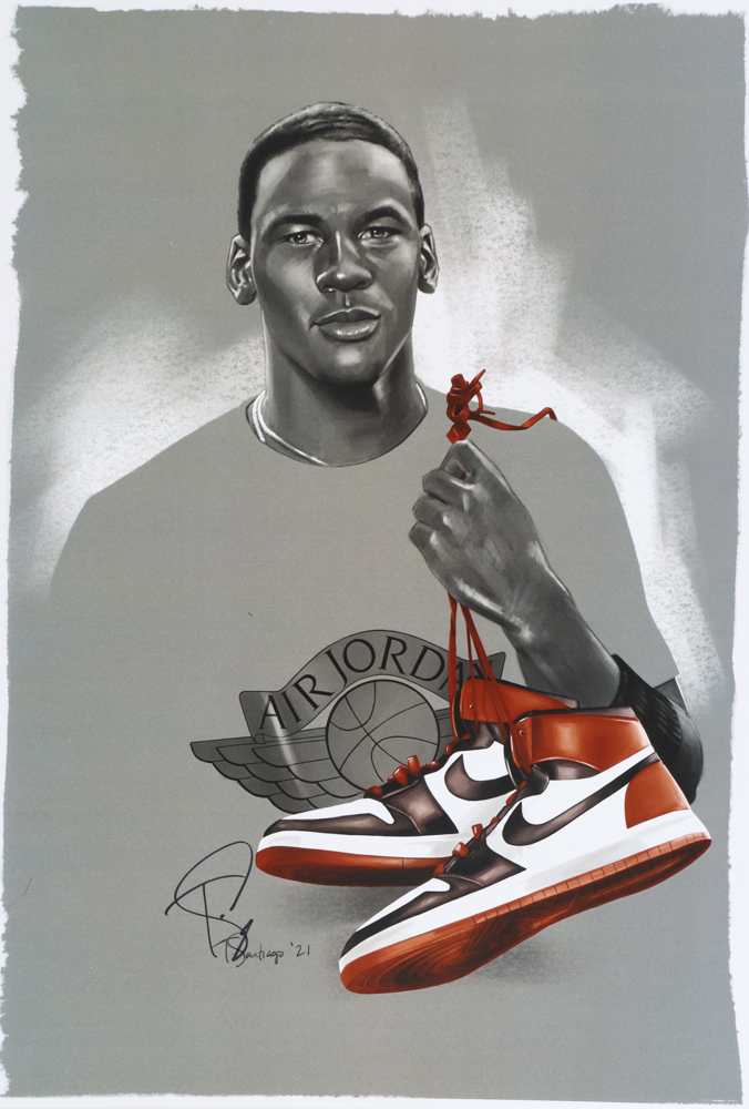 Tony Santiago - Michael Jordan - Bulls 13x19 Signed Lithograph (PA COA ...