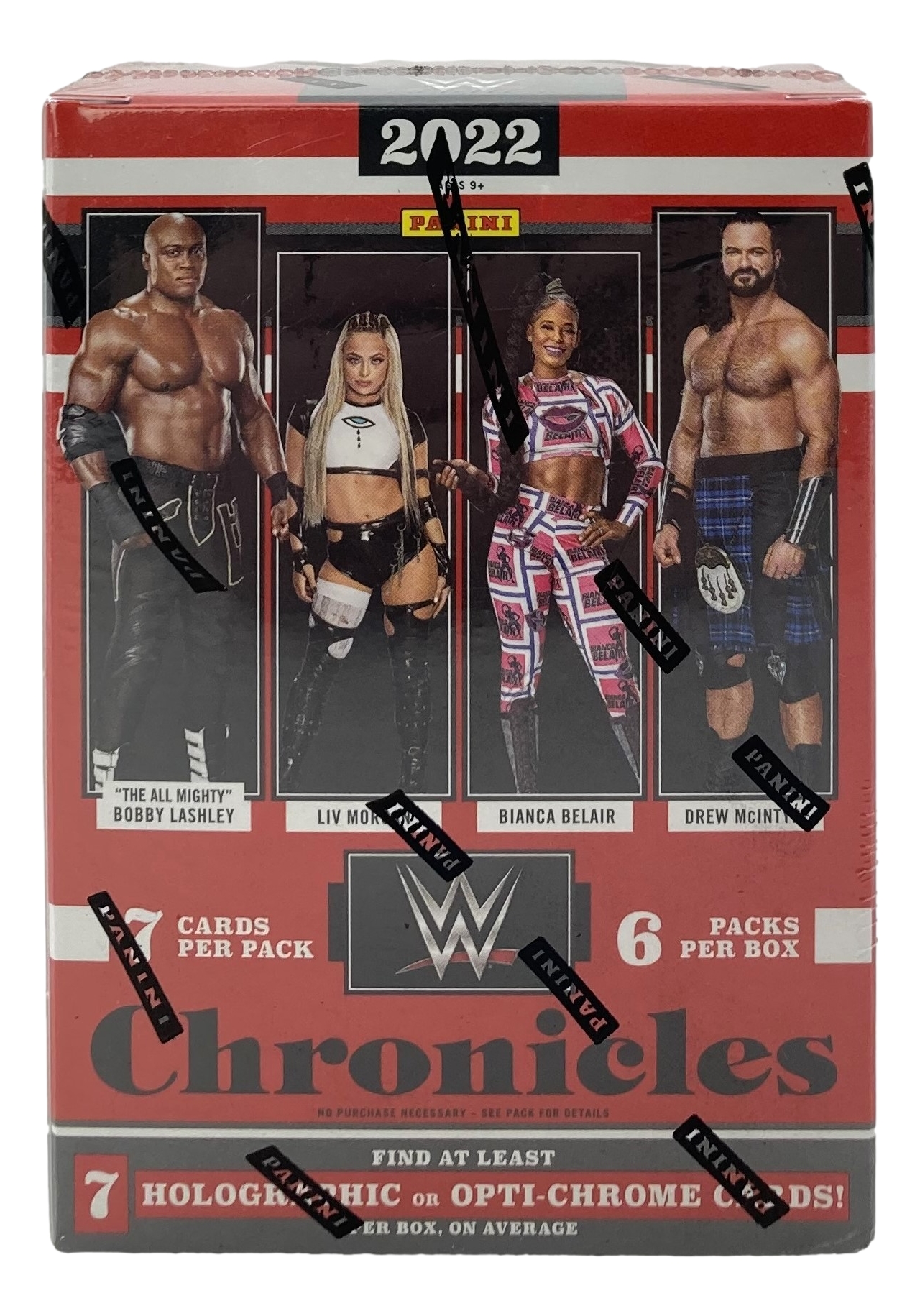 2022 Panini Chronicles WWE Blaster Box with (6) Packs | Pristine Auction