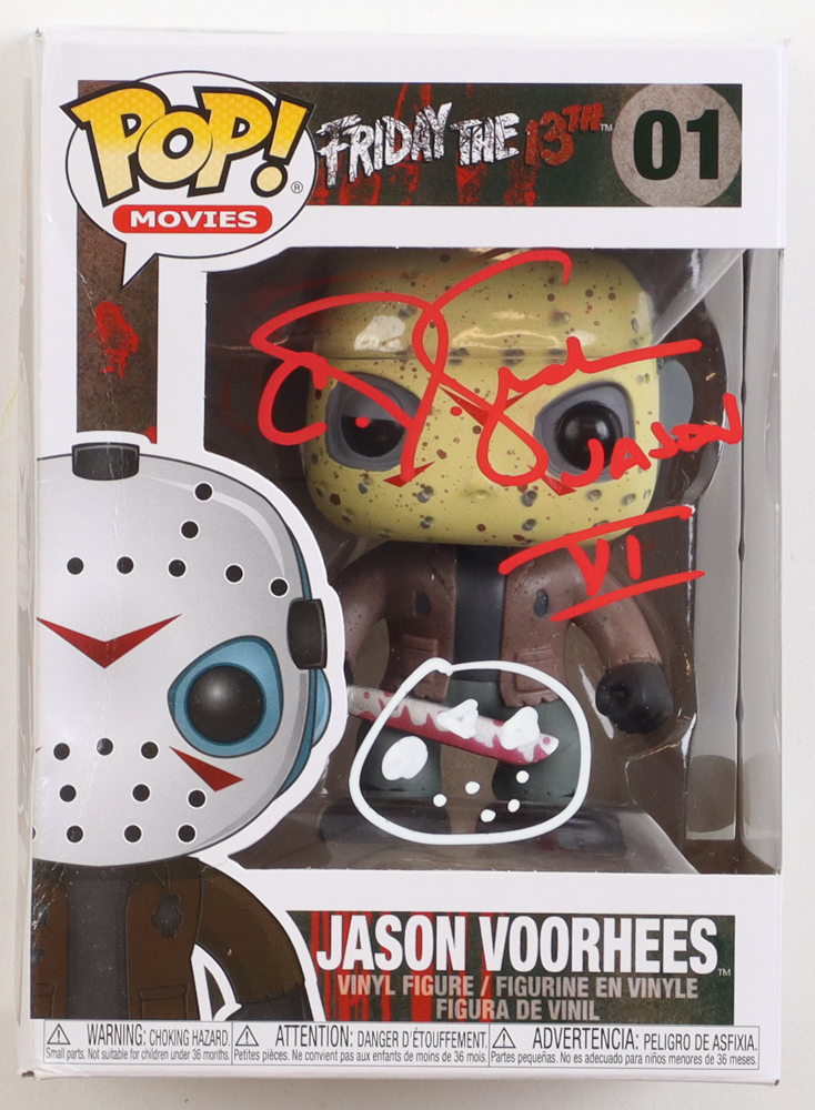 C. J. Graham Signed "Friday the 13th" Jason Voorhees #23 Funko Pop ...