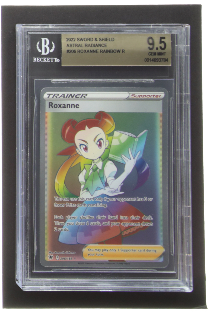Roxanne RAINBOW R 2022 Pokemon Sword and Shield Astral Radiance #206 ...