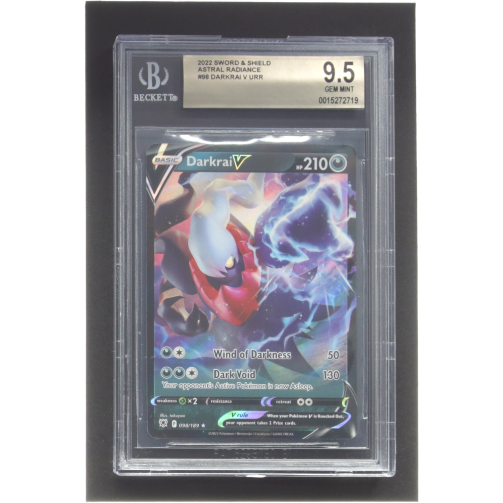 Darkrai V URR 2022 Pokemon Sword and Shield Astral Radiance #98 (BGS 9. ...
