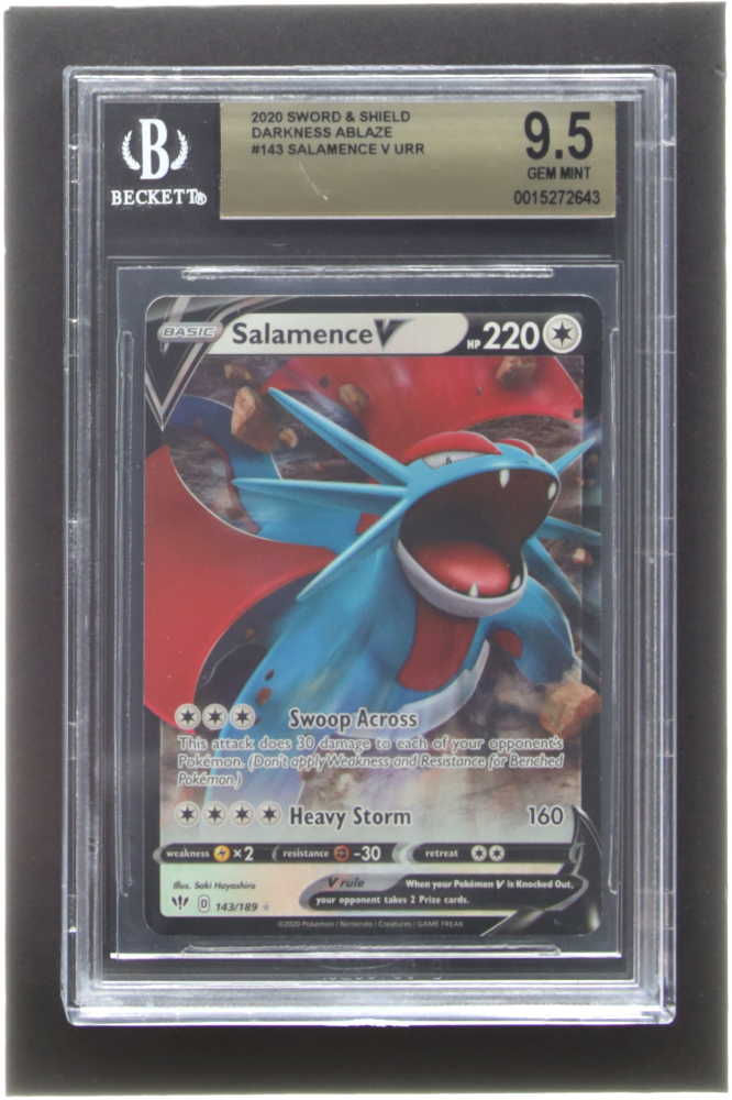 Salamence V URR 2020 Pokemon Sword and Shield Darkness Ablaze #143 (BGS ...
