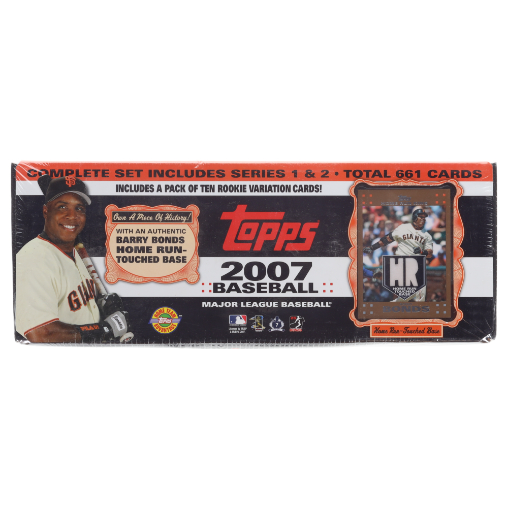 2007 Topps Baseball HTA Factory Set-Barry Bonds Relic Box With (661 ...