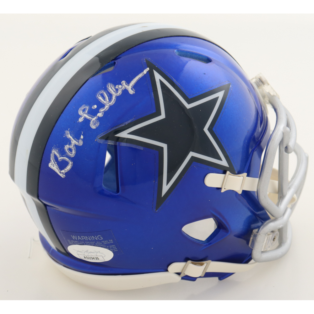 Bob Lilly Signed Cowboys Flash Alternate Speed Mini Helmet (JSA ...