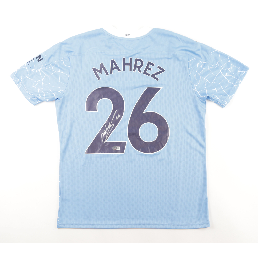Riyad Mahrez Signed Manchester City Jersey (Beckett) | Pristine Auction