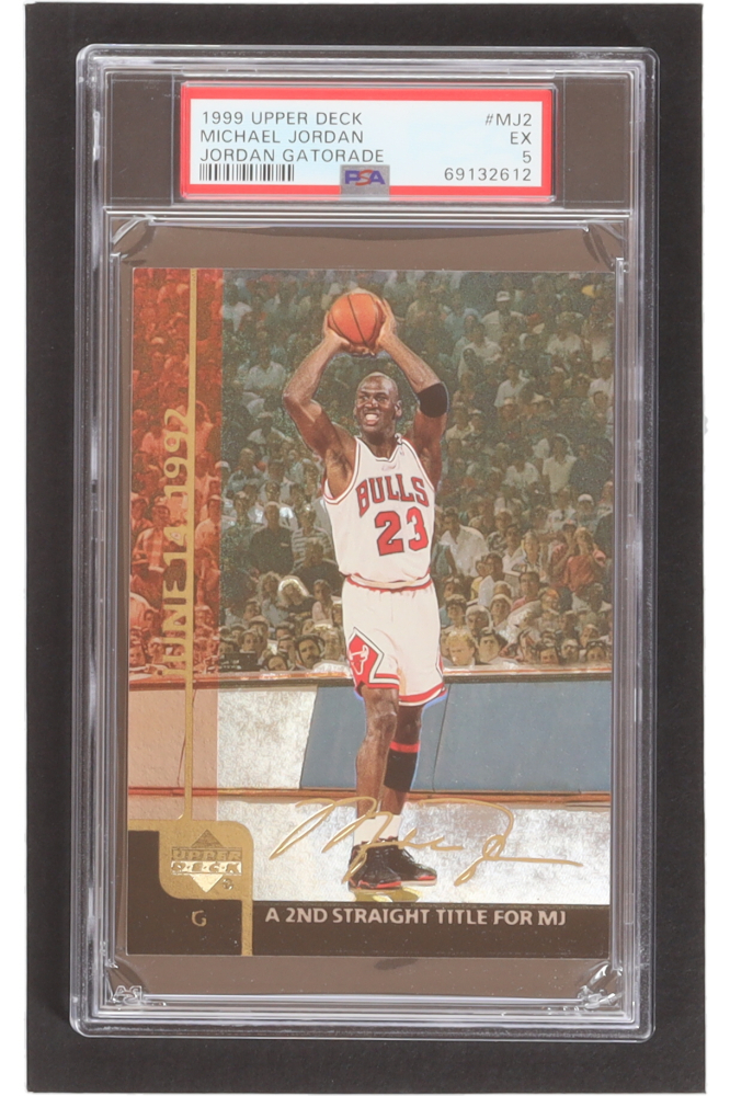 Michael Jordan 1999 Upper Deck Michael Jordan Gatorade #MJ2 (PSA 6 ...