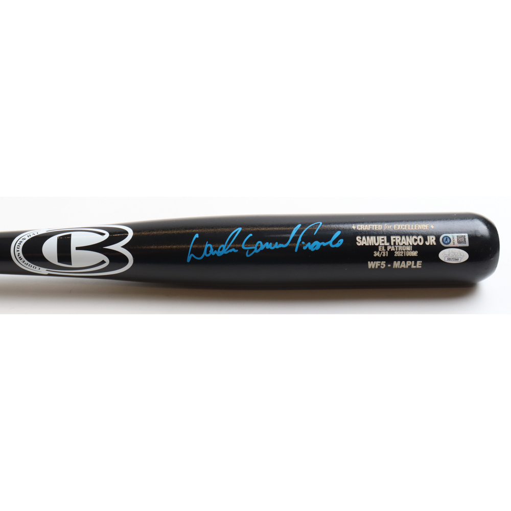 Wander Franco Signed Cooperstown Baseball Bat (JSA & USM) | Pristine ...