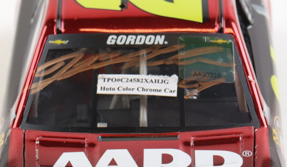 Jeff Gordon Signed NASCAR #24 2015 AARP Member Advantages Color Chrome ...