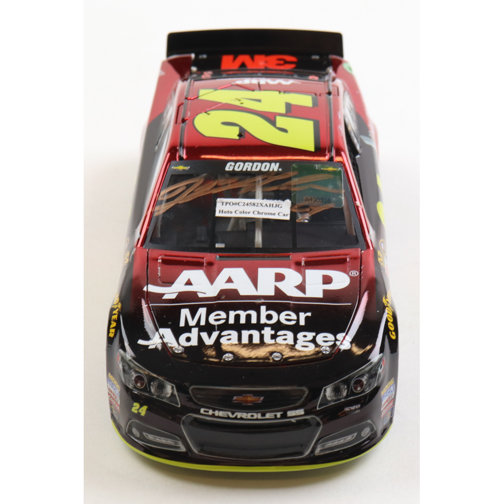 Jeff Gordon Signed NASCAR #24 2015 AARP Member Advantages Color Chrome ...