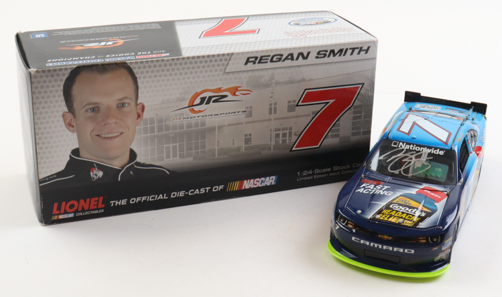 Regan Smith Signed LE NASCAR #7 2013 Goody's Chevy Camaro 1:24 Scale ...
