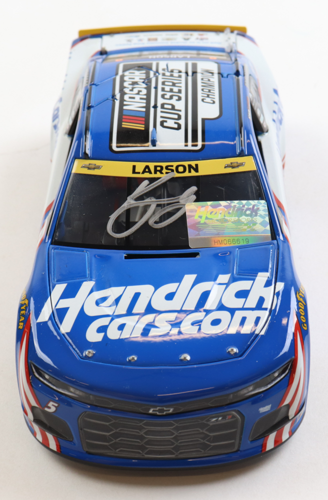 Kyle Larson Signed LE NASCAR #5 2021 HendrickCars.com Champion Camaro ...