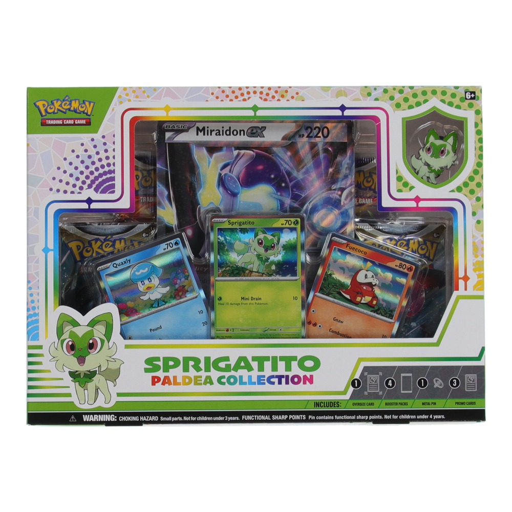 2023 Pokemon TCG: Paldea Collection (Sprigatito) with (4) Packs ...