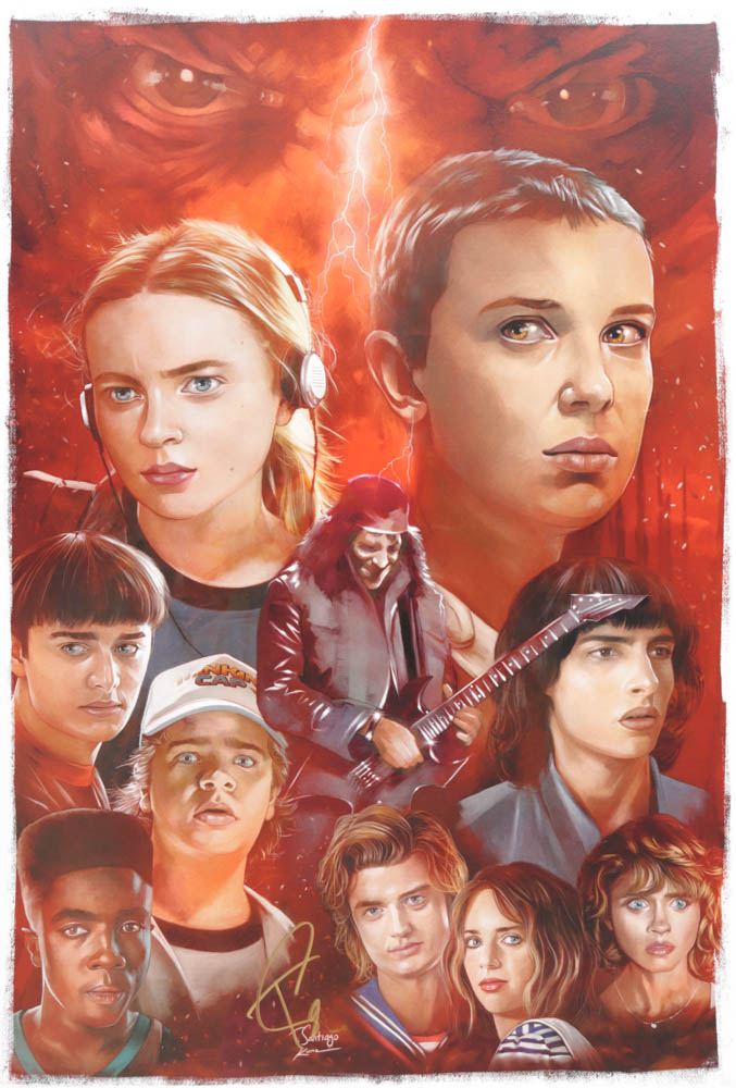 Stranger Things 13x19 Signed Lithograph by Tony Santiago (PA ...