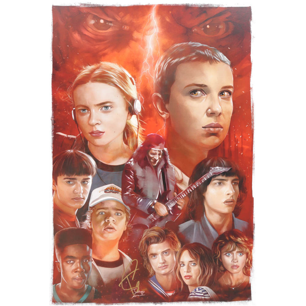 Stranger Things 13x19 Signed Lithograph by Tony Santiago (PA ...