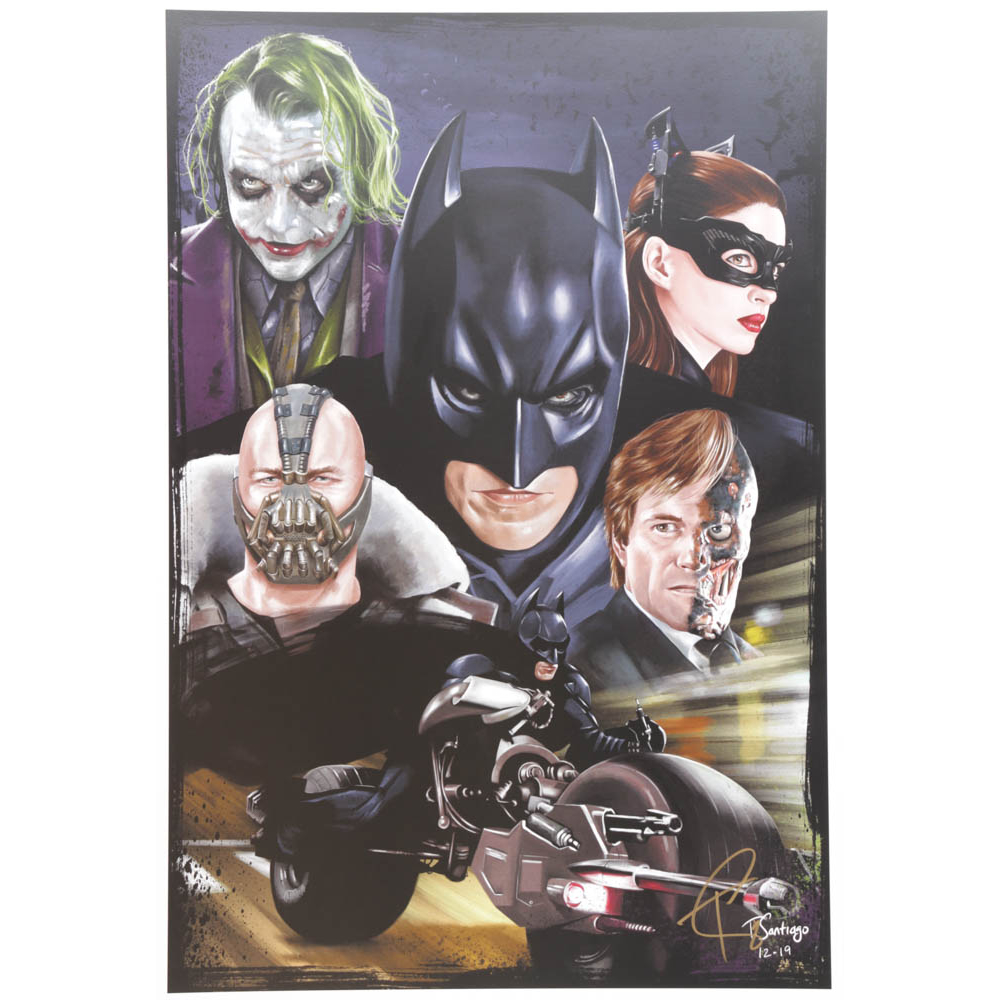 Batman | The Dark Knight Rises 13x19 Signed Lithograph by Tony Santiago ...