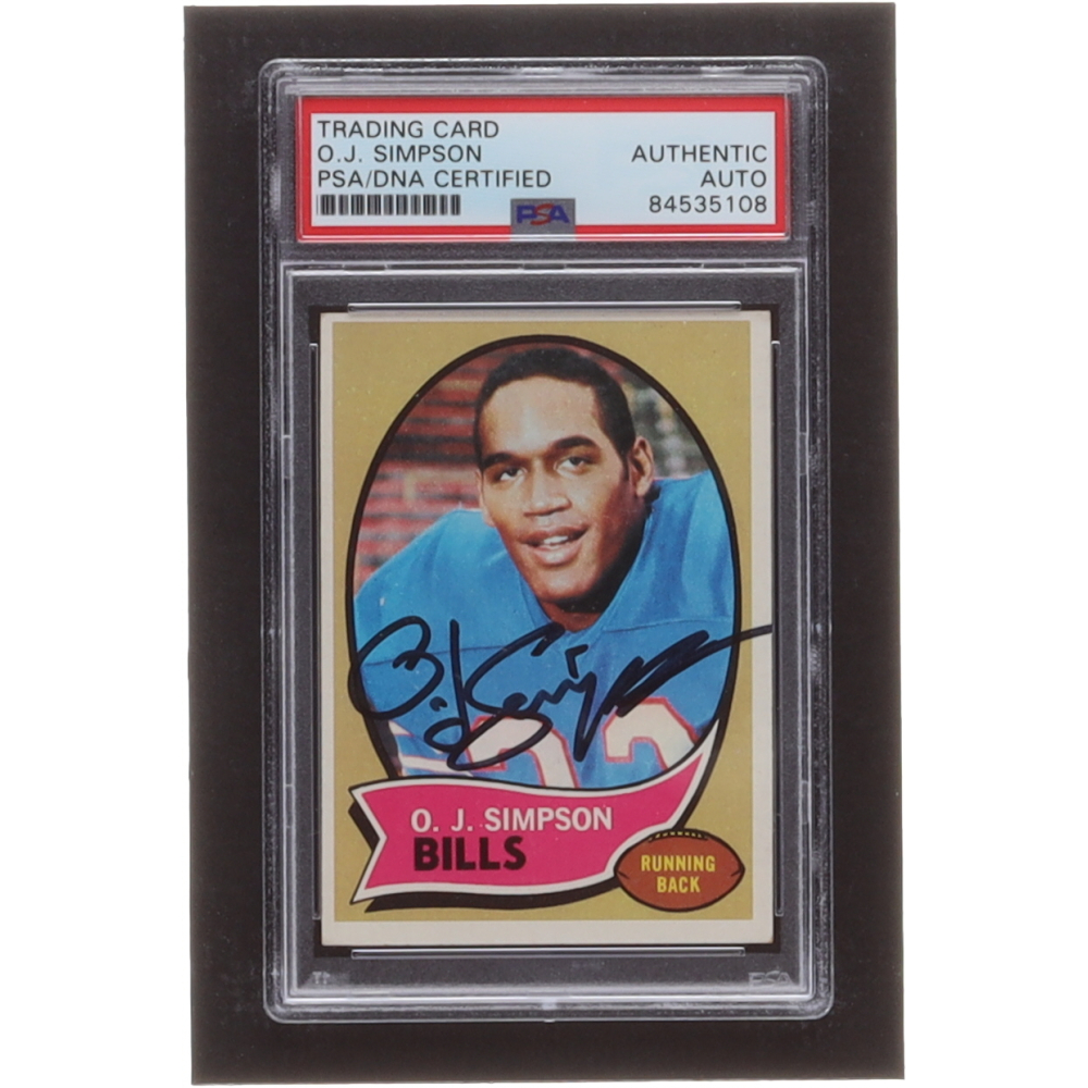 O.J. Simpson Signed 1970 Topps #90 RC (PSA) | Pristine Auction