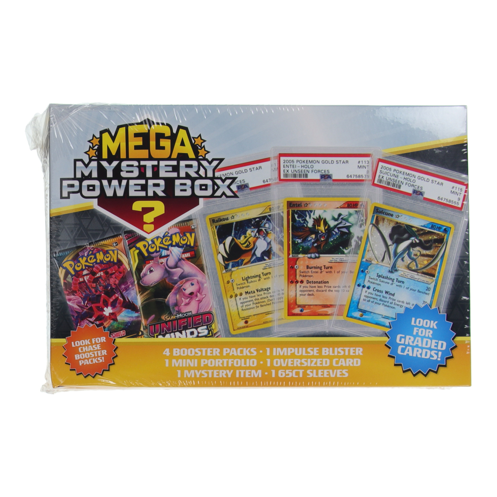 Pokemon TCG Mega Mystery Power Box with (4) Booster Packs | Pristine ...